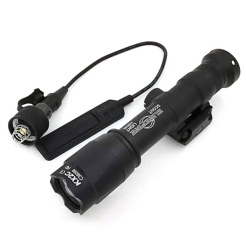 M600C Tactical Light LED Torch with 20mm Picatinny Rail Mount Set BK ...