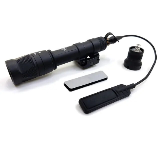 M600V Tactical Flashlight LED Torch with 20mm Picatinny Rail Mount Set ...
